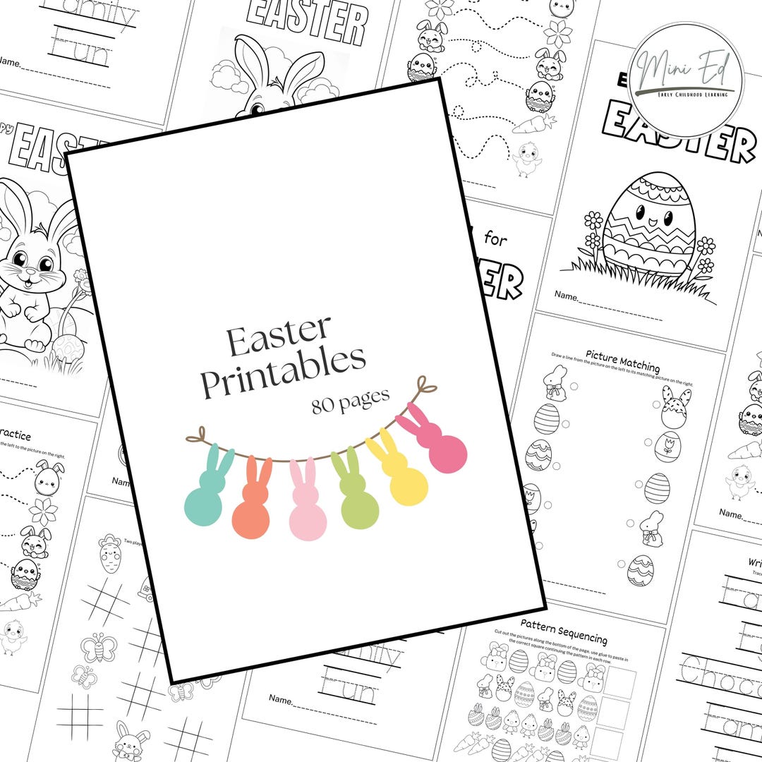 Easter | Printable Activities Pack | Worksheets - Etsy