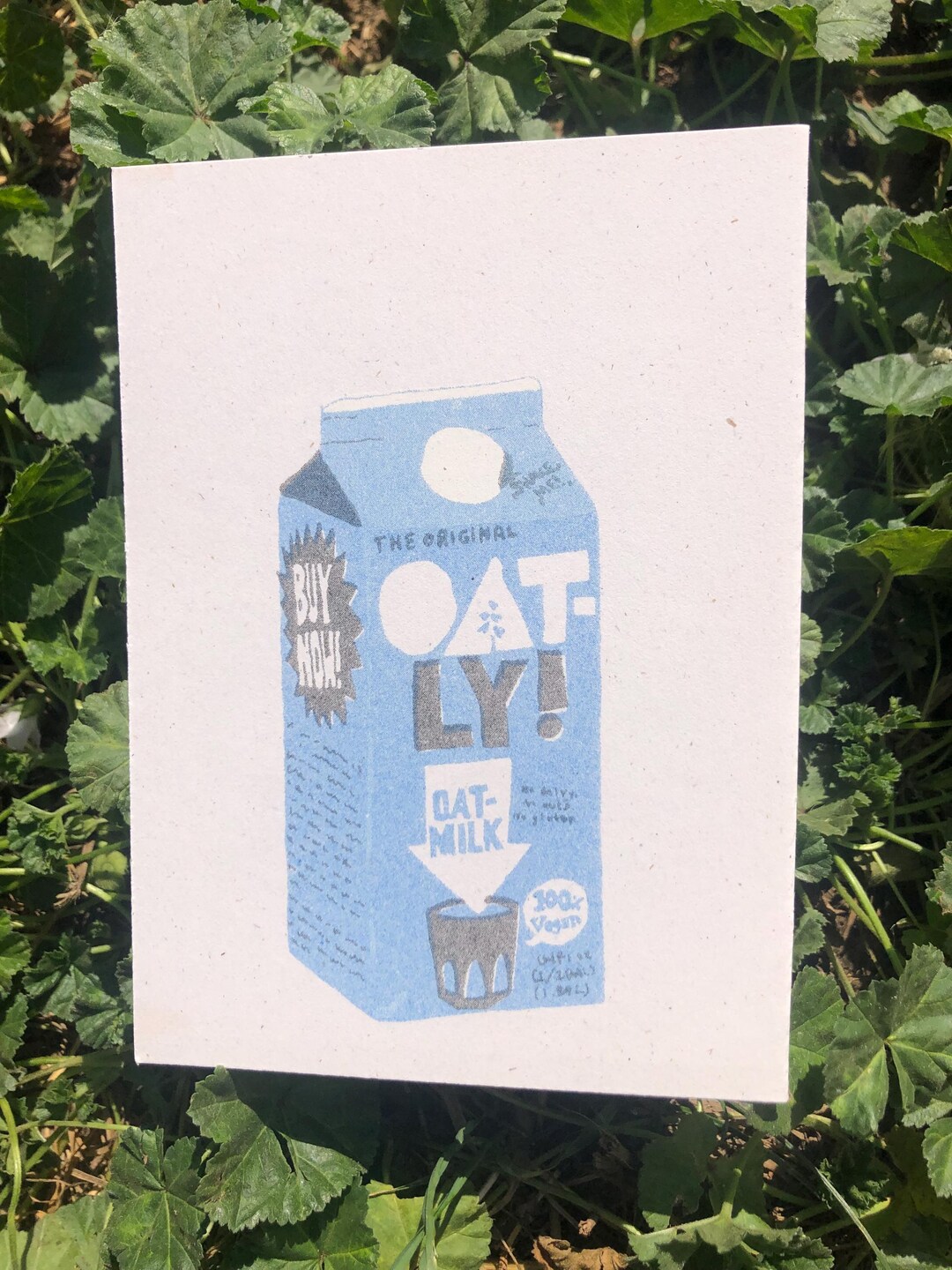 Oatly Oatmilk RISO Print - Etsy