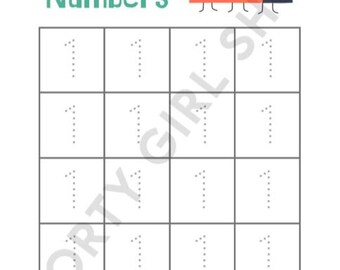 Tracing Numbers 0-20 Printable, Number Writing Practice for Kids ...