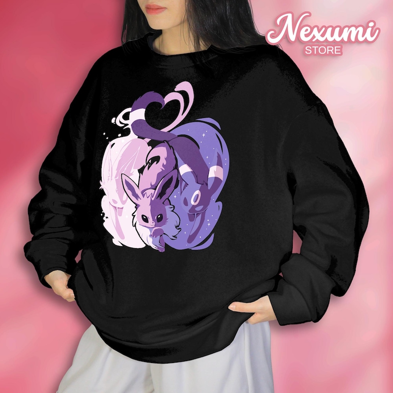 Umbreon and Espeon Hoodie - Etsy