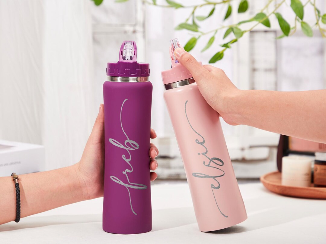 Personalized Insulated Water Bottle, Engraved Drinking Bottle, Custom ...