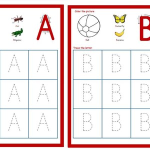 Alphabet Tracing Cards | Animal-themed ABC Flashcards | Printable ...