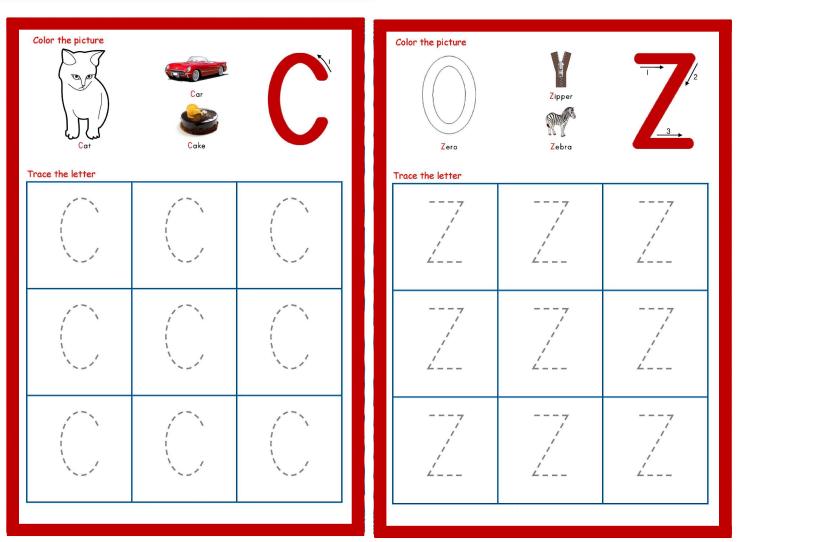 Alphabet Tracing Cards | Animal-themed ABC Flashcards | Printable ...