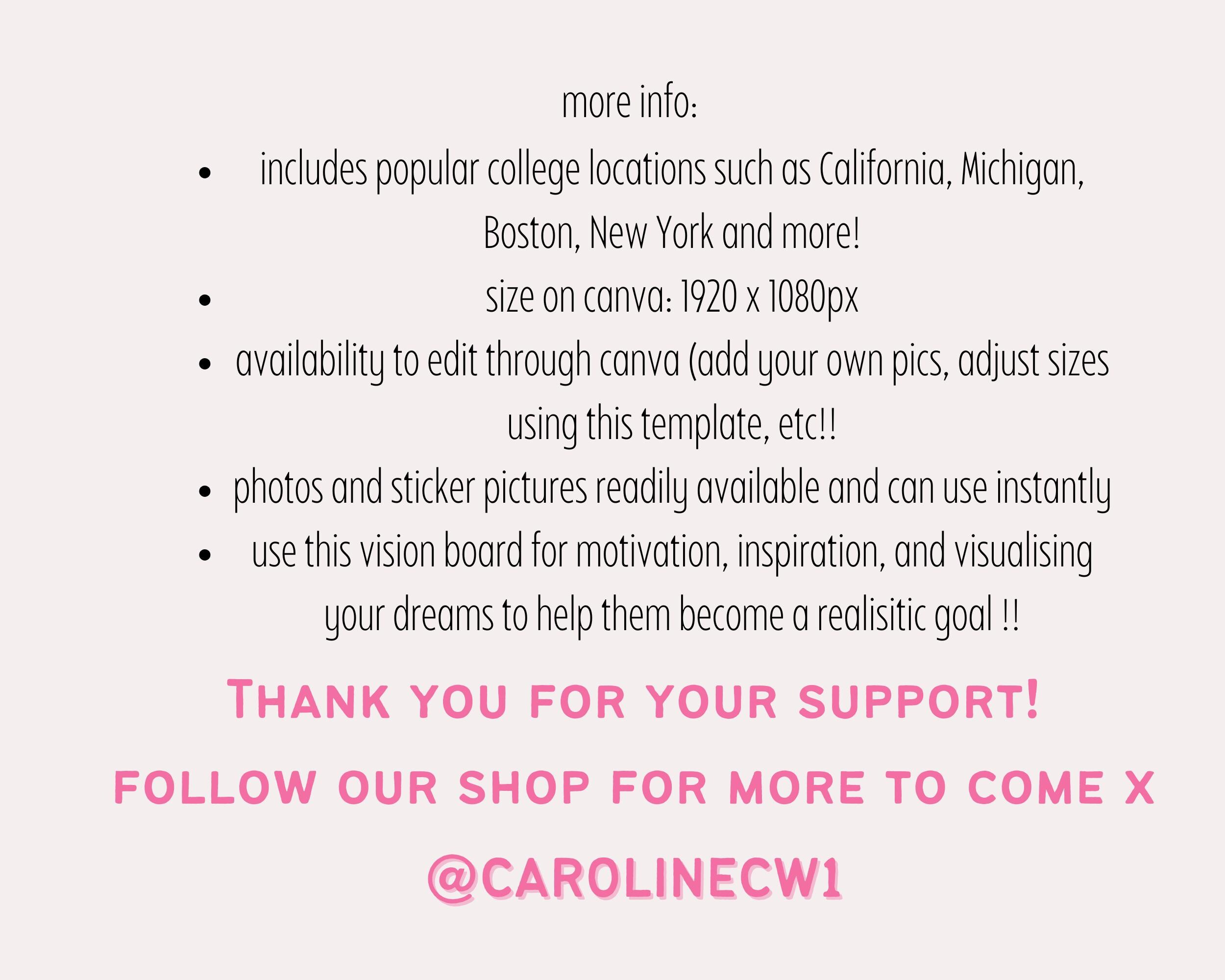 Vision Board 2025, College Vision Board 2025, College Collages, Uni ...