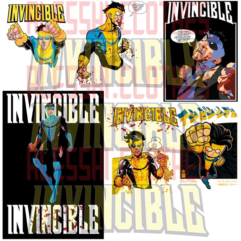 Invincible Svg Shirt - Etsy