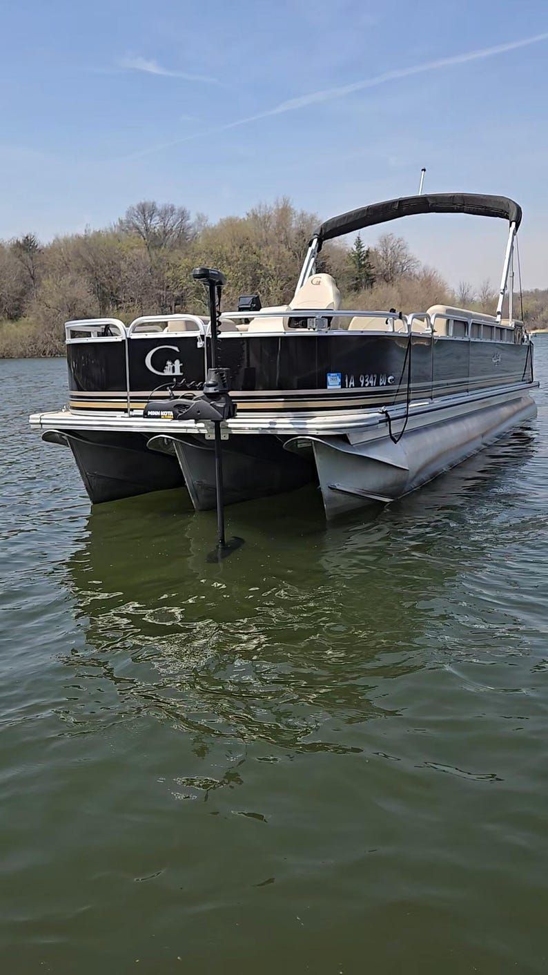 Toonboss Pontoon Boat Trolling Motor Quick Release Mount: Durable ...