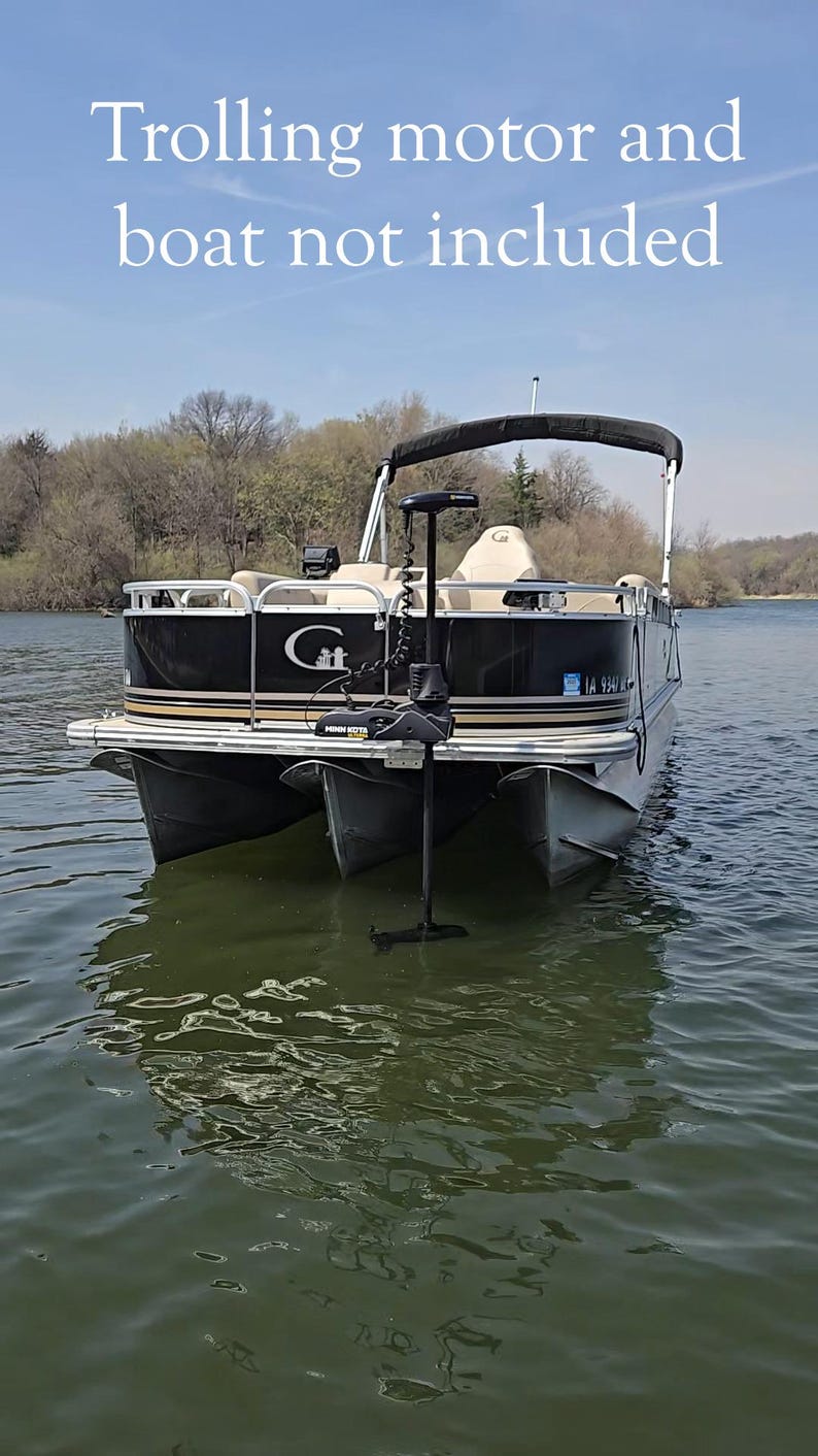 Toonboss Pontoon Boat Trolling Motor Quick Release Mount: Durable ...