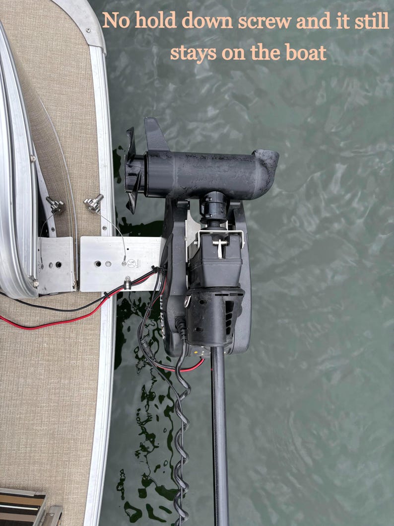 Toonboss Pontoon Boat Trolling Motor Quick Release Mount: Durable ...