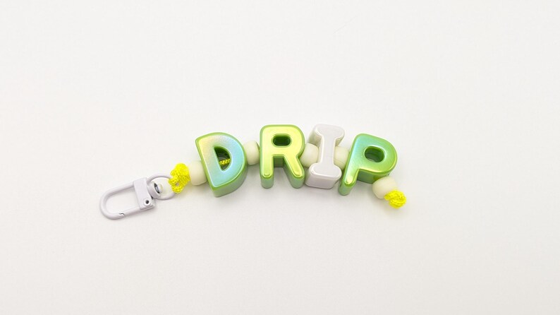 Custom Gen Alpha Beaded Keychain Slay Drip Aura Sigma Aesthetic Name ...