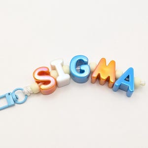 Custom Gen Alpha Beaded Keychain Slay Drip Aura Sigma Aesthetic Name ...