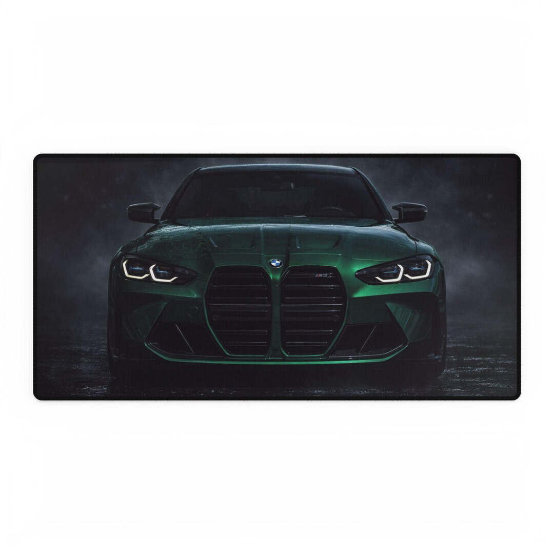 Mouse Pad Car Gift BMW Inspired | Dark Performance Sports Car Desk Mat ...