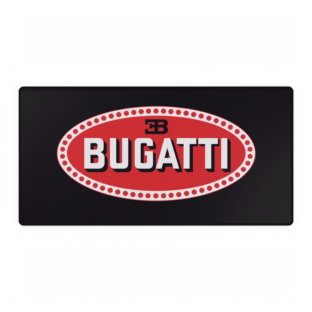 Bugatti Logo Desk Mat | Black Racing Mouse Pad - Etsy