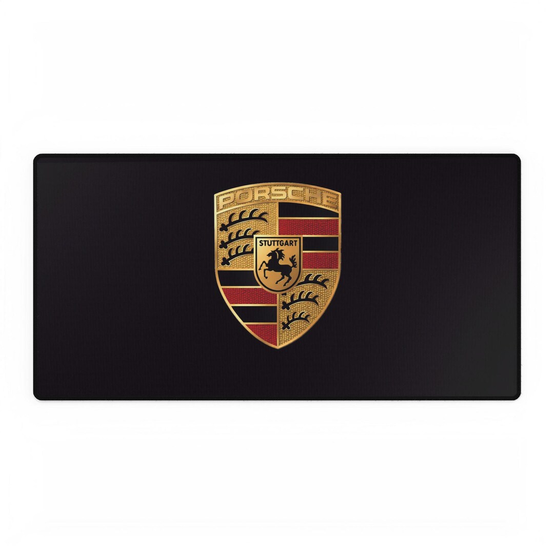 Automotive Crest Desk Mat | Black Racing Logo Mousepad - Etsy Canada