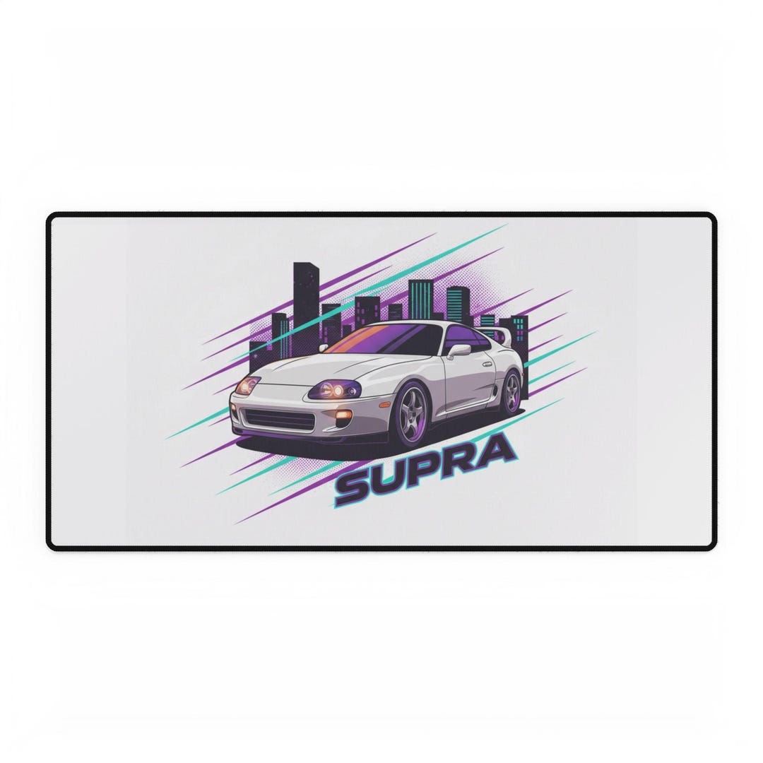 Toyota Supra Illustration Desk Mat | Sports Car Racing Mousepad - Etsy