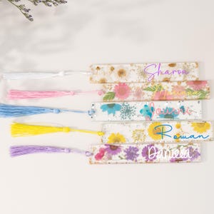 Daisy Wildflower Resin Bookmark, Birth Flower Resin Bookmark, Custom ...