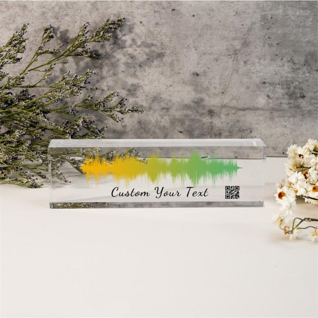 Custom Soundwave Art & Song Plaque Turquoise, Unique Anniversary Gift ...