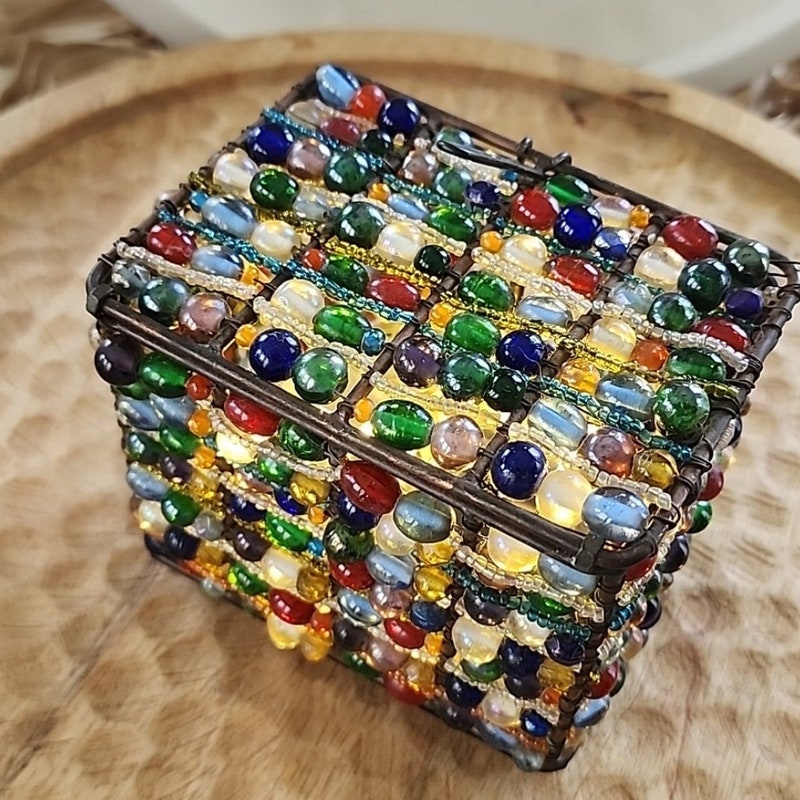 Beaded Box - Etsy