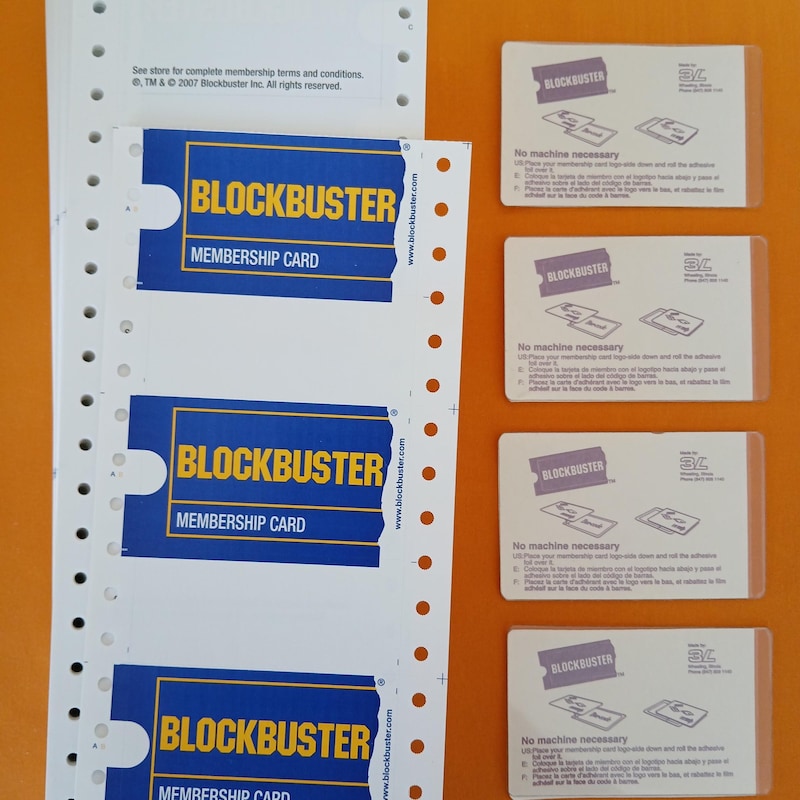 Blockbuster Membership Card - Etsy