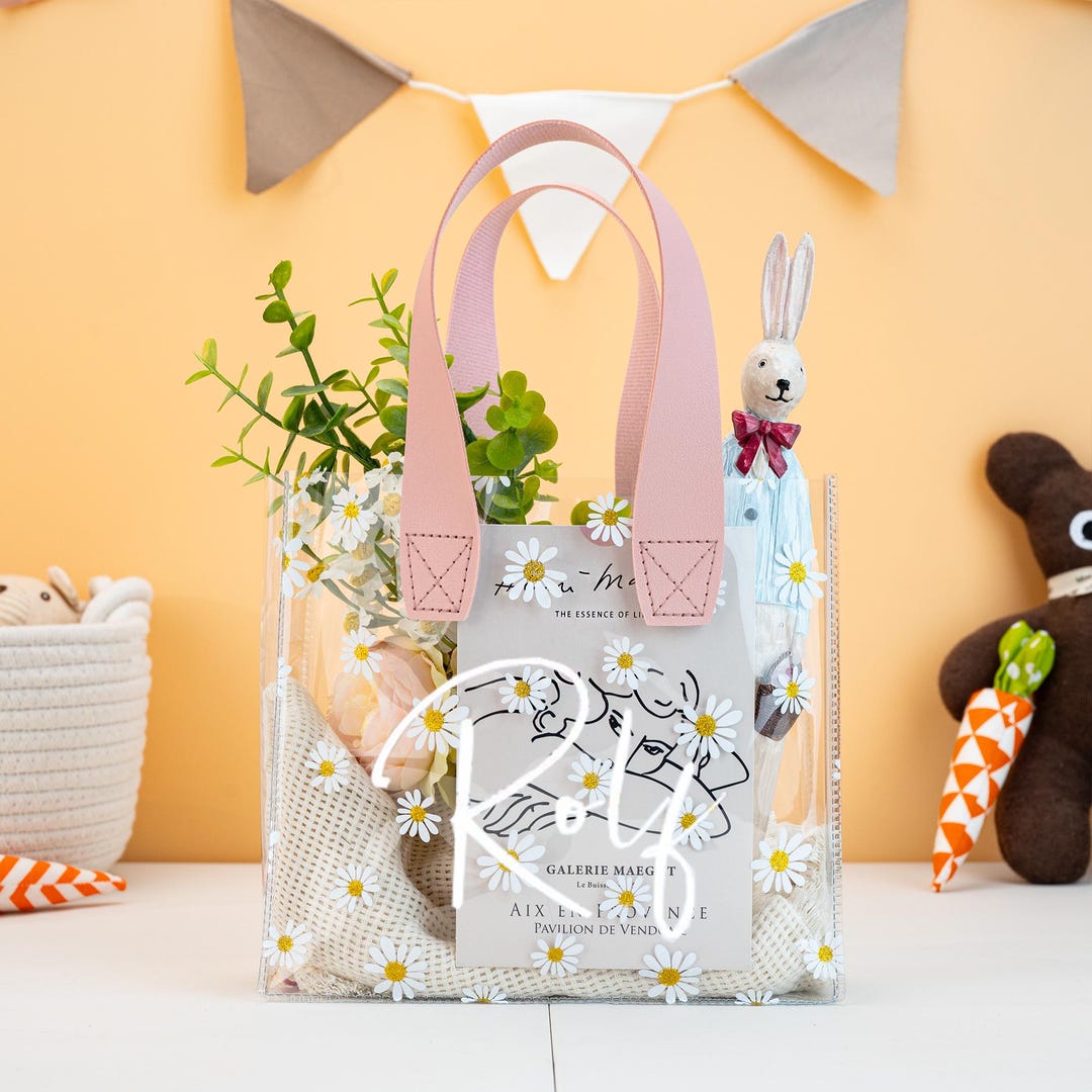 Transparent Gift Bag,custom Flower Girl Gift Bag, Flower Girl Daisy ...