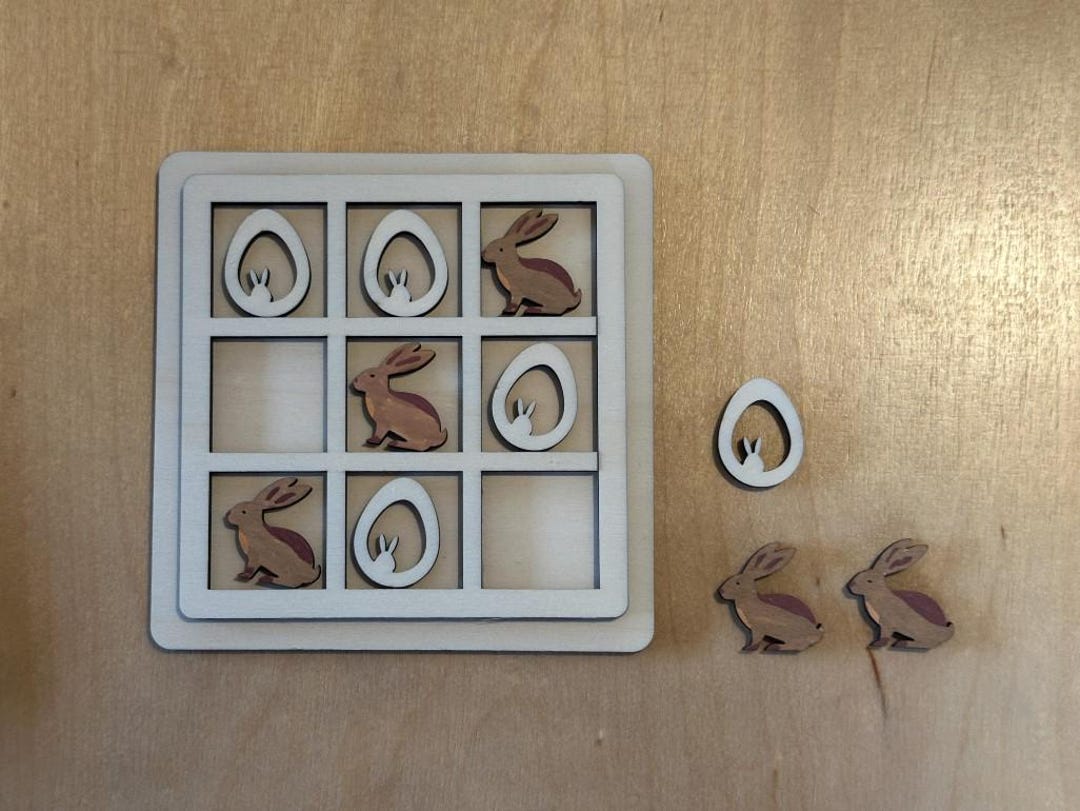 Rabbit TIC TAC TOE - Etsy