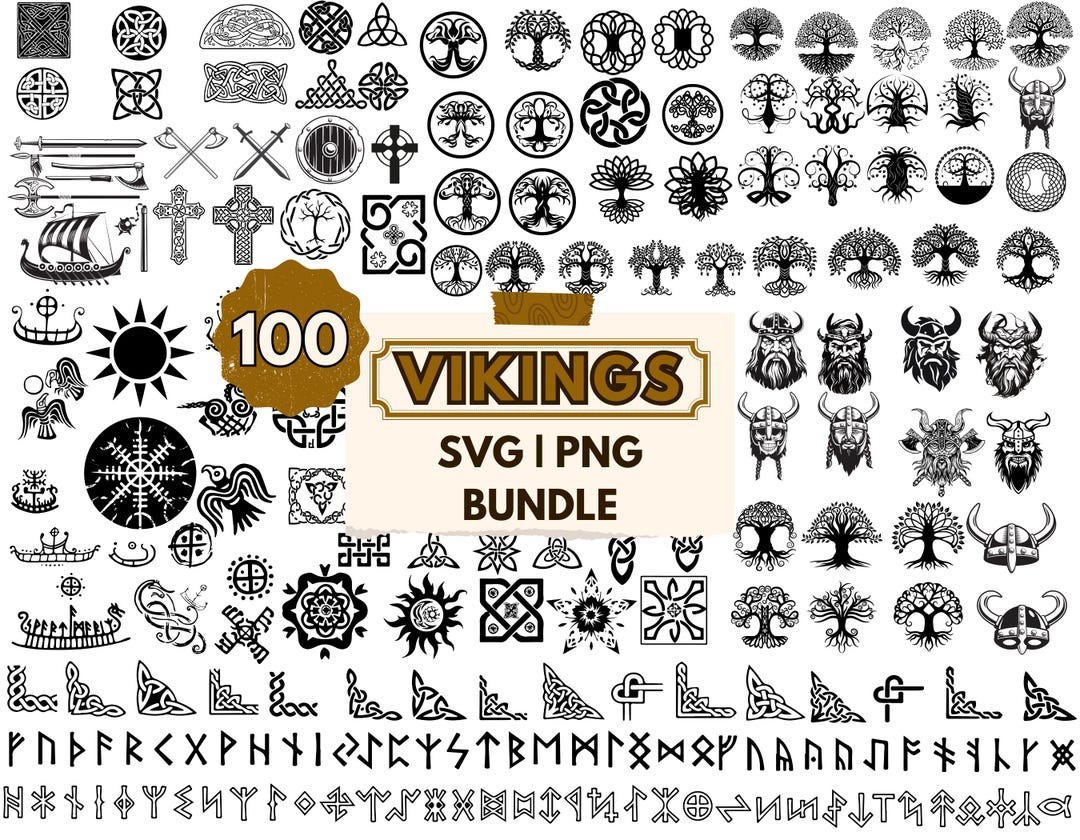 Vikings Svg Bundle, Celtic Svg Bundle, Celtic Knot Svg, Viking Clipart ...