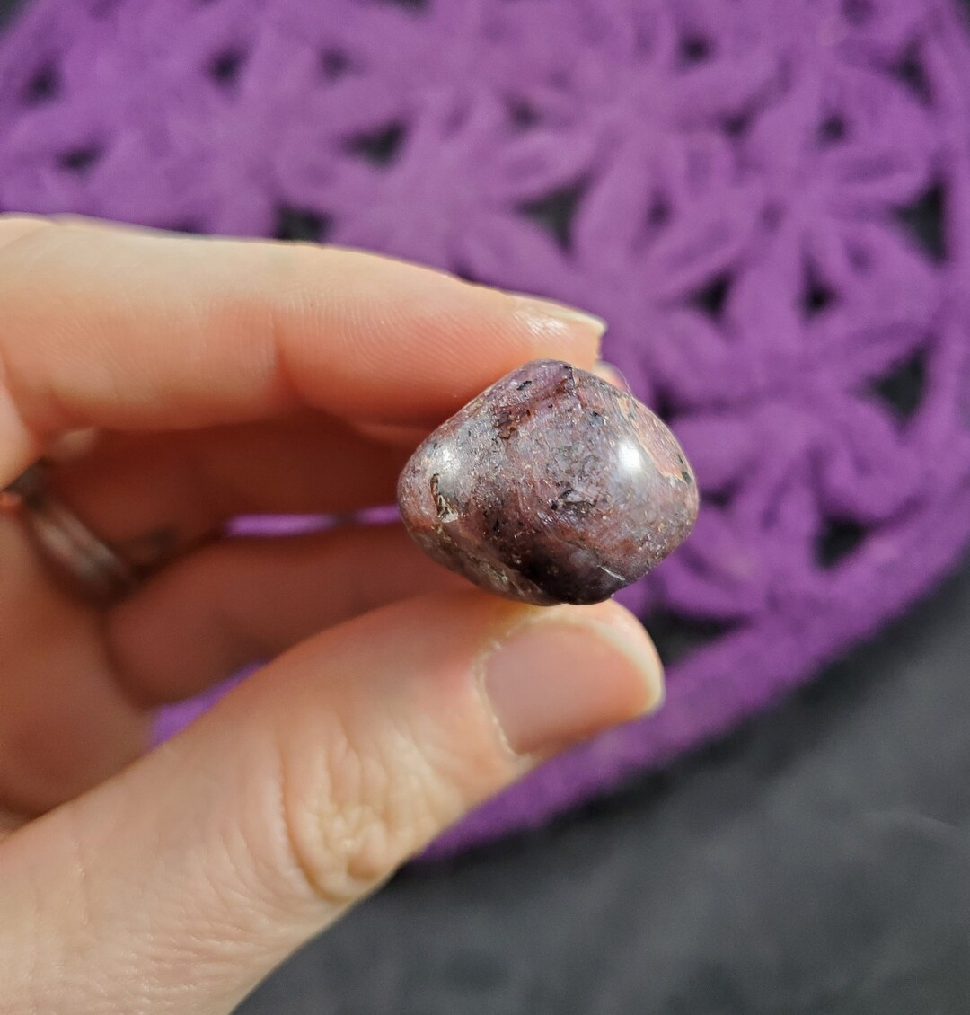 Star Ruby Raw Polished Tip Wand Crystal Stones Small Crystals Natural ...