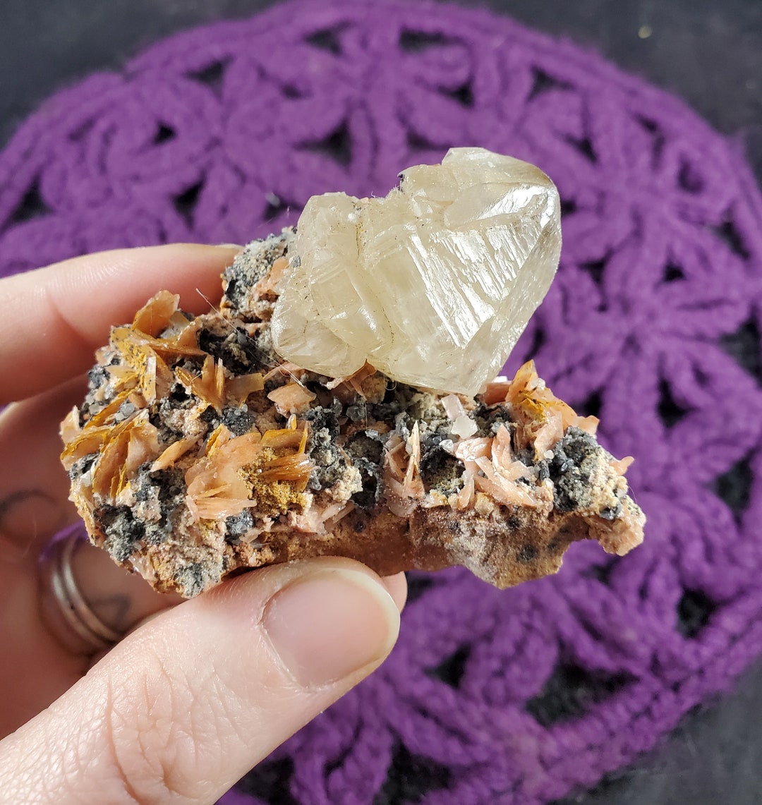 Etched Cerussite Large Crystal White Lead Stones Natural Funky ...
