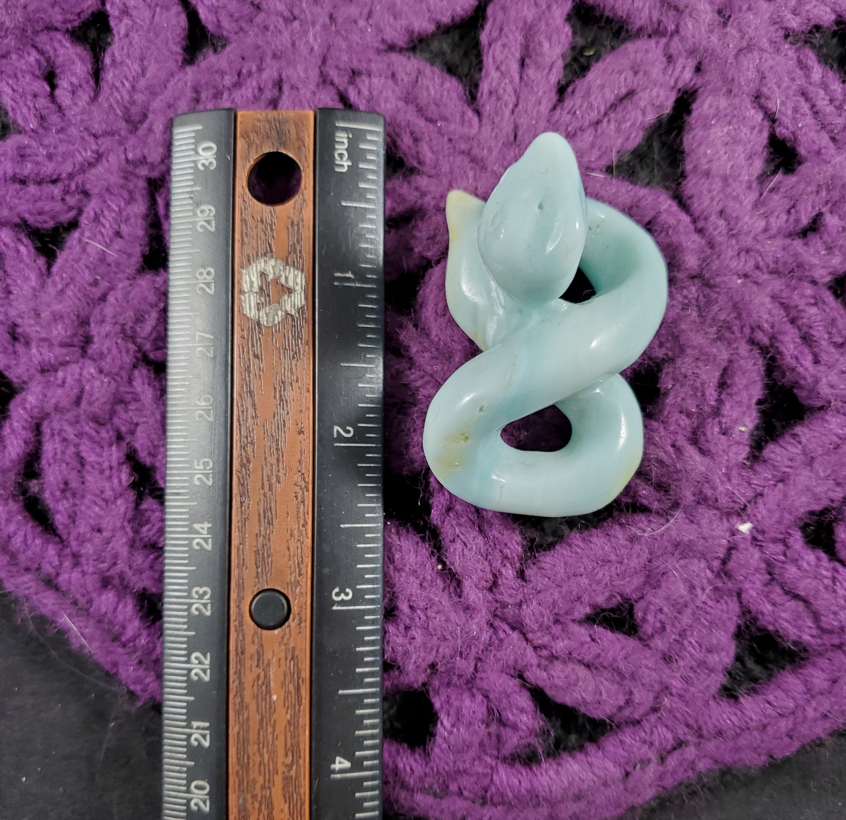 Amazonite Snake Carved Crystal Stones Serpent Cobra blue green - Etsy ...