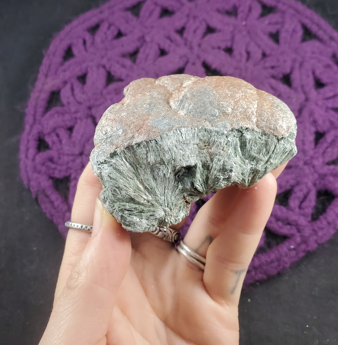 Seraphinite Rough Stone Natural Raw Crystal Green Stones Russian ...