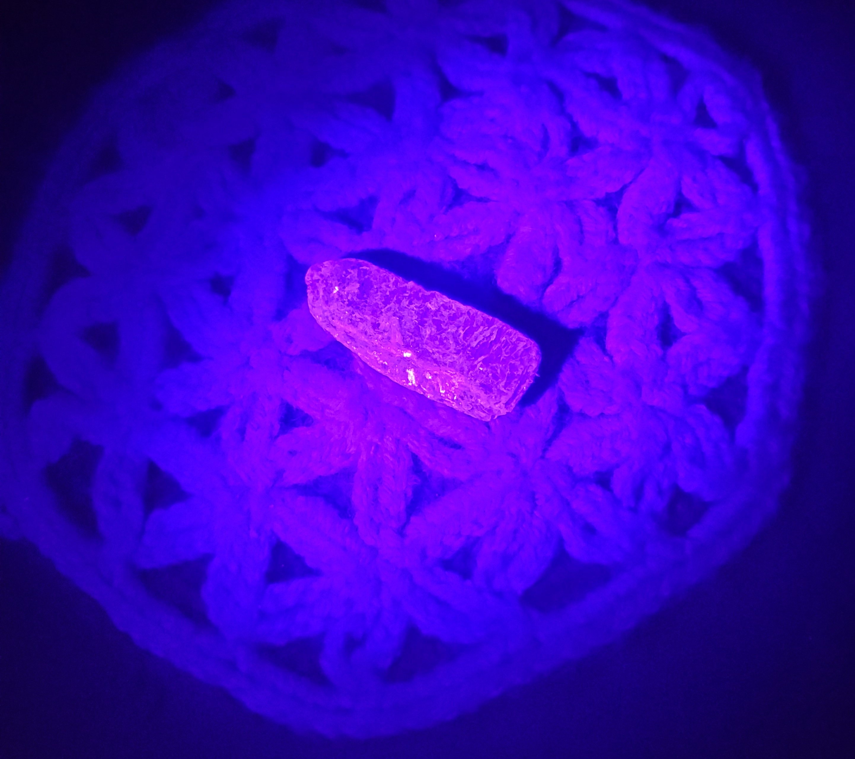 UV Reactive Ruby Sapphire Corundum in Blue Kyanite Large Blade | Etsy