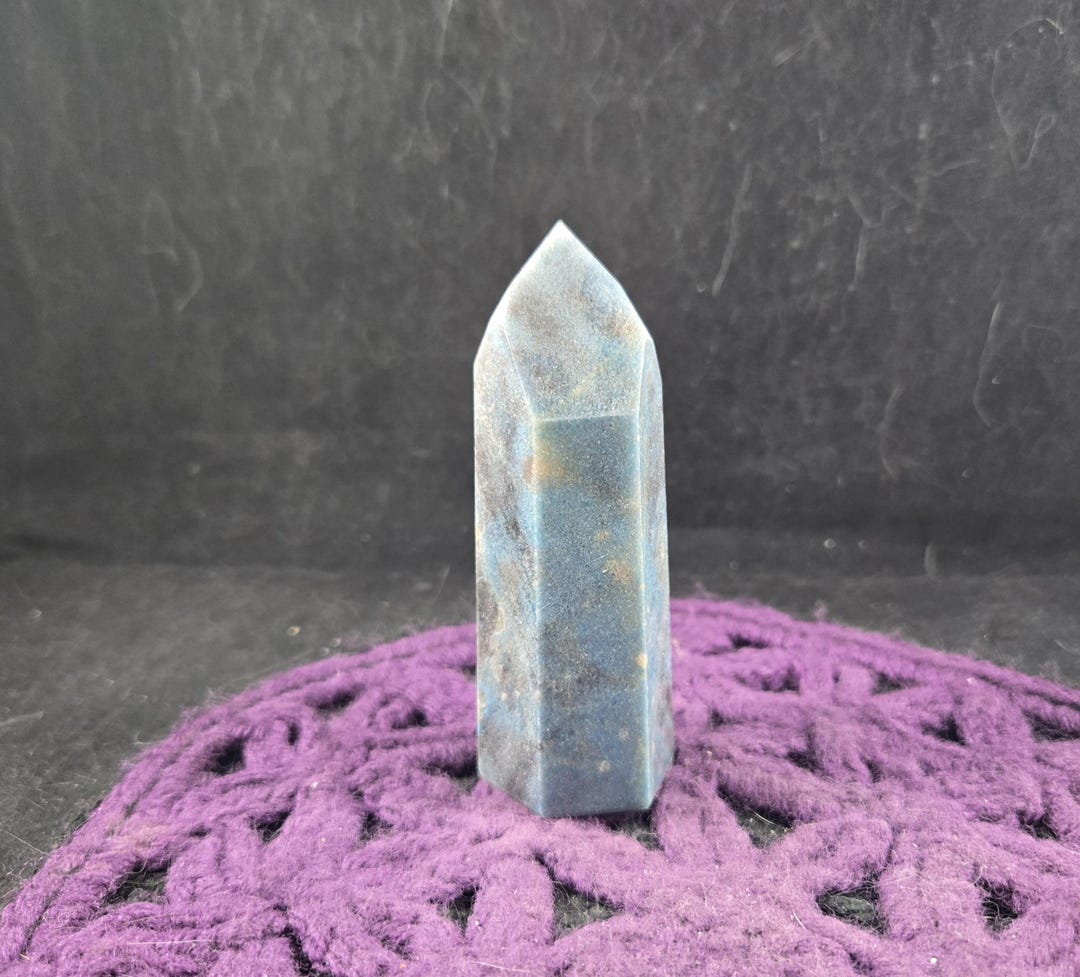 Blue Trolleite Tower Point Carving Polished Crystals Magick Stones ...