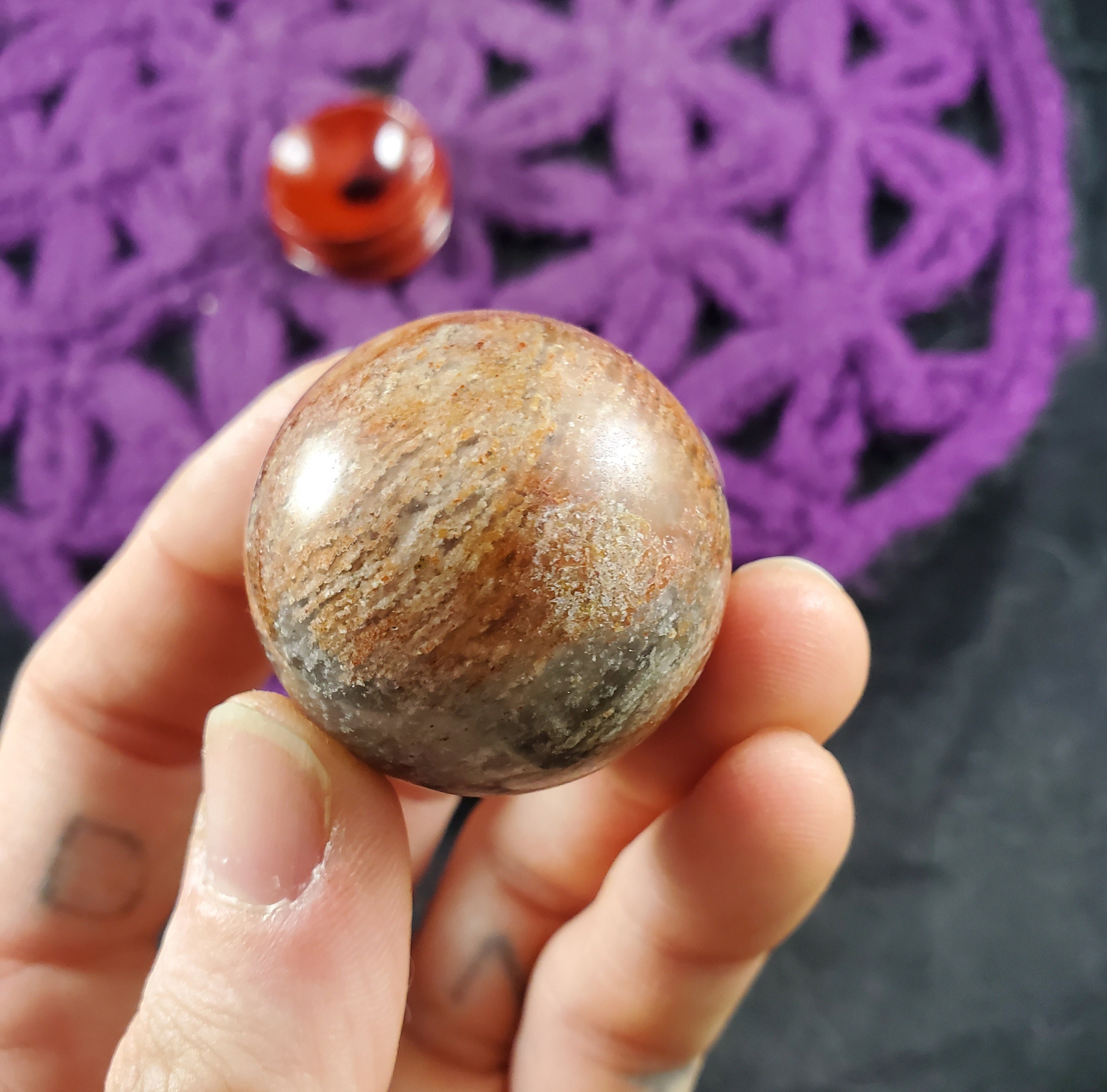 Lodolite Quartz Sphere Crystal Ball Thousand Layer Stone Polished ...