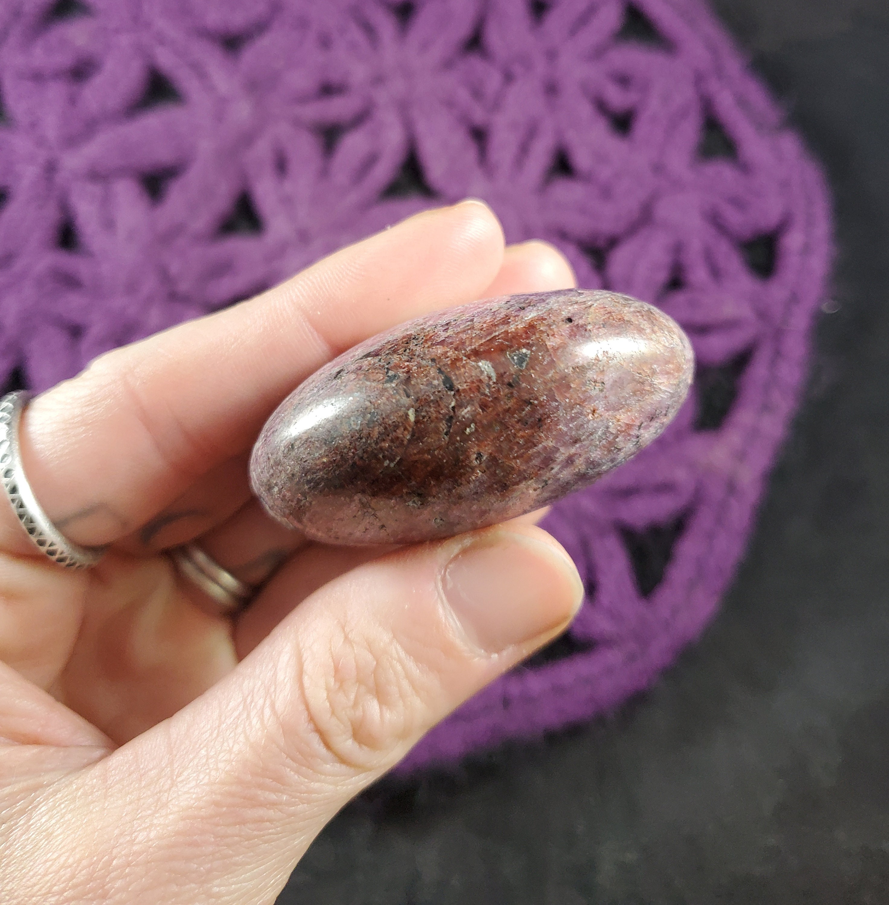 Ruby Palmstone Polished Crystals Large Stones Gallet Crystal Natural ...