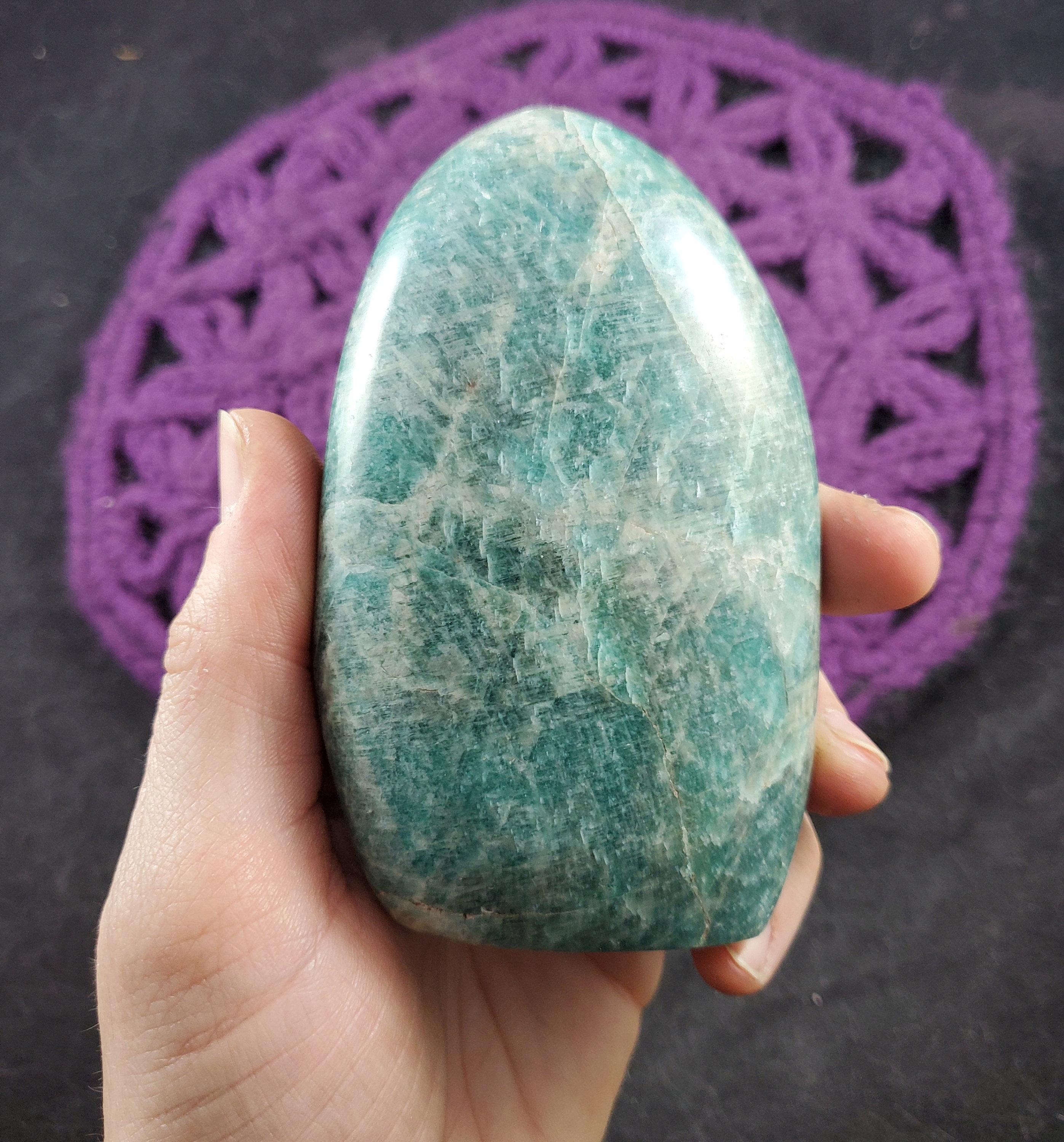 Amazonite Polished Freeform Healing Stones Display Crystal | Etsy