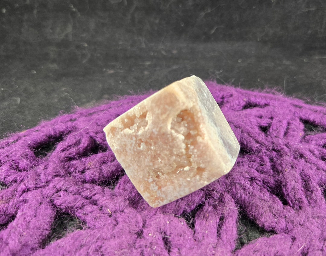 Pink Amethyst Polished Standing Cube Druzy Vugs Crystal Stones Pink ...