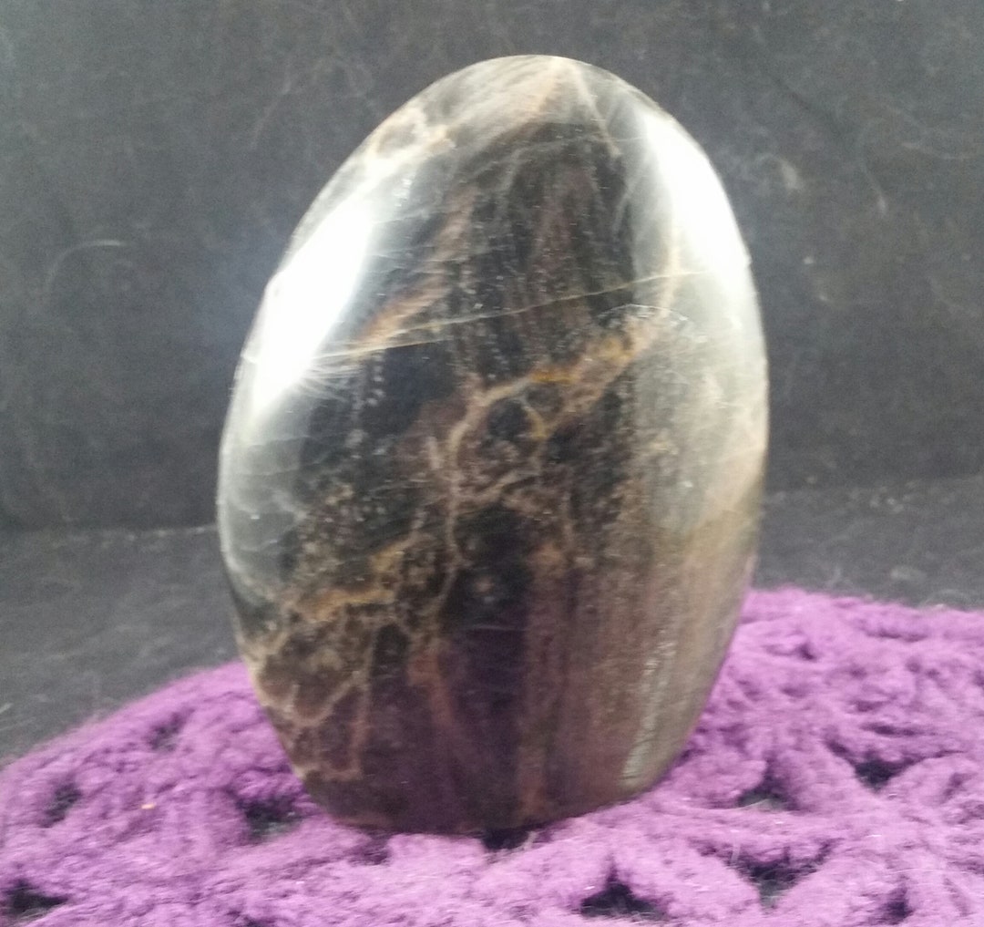 Black Moonstone XL Free Form Self Standing Freestander Crystal Stones ...