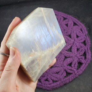 Moonstone Sunstone Large Slab High Quality Stones Crystal Polished Blue ...