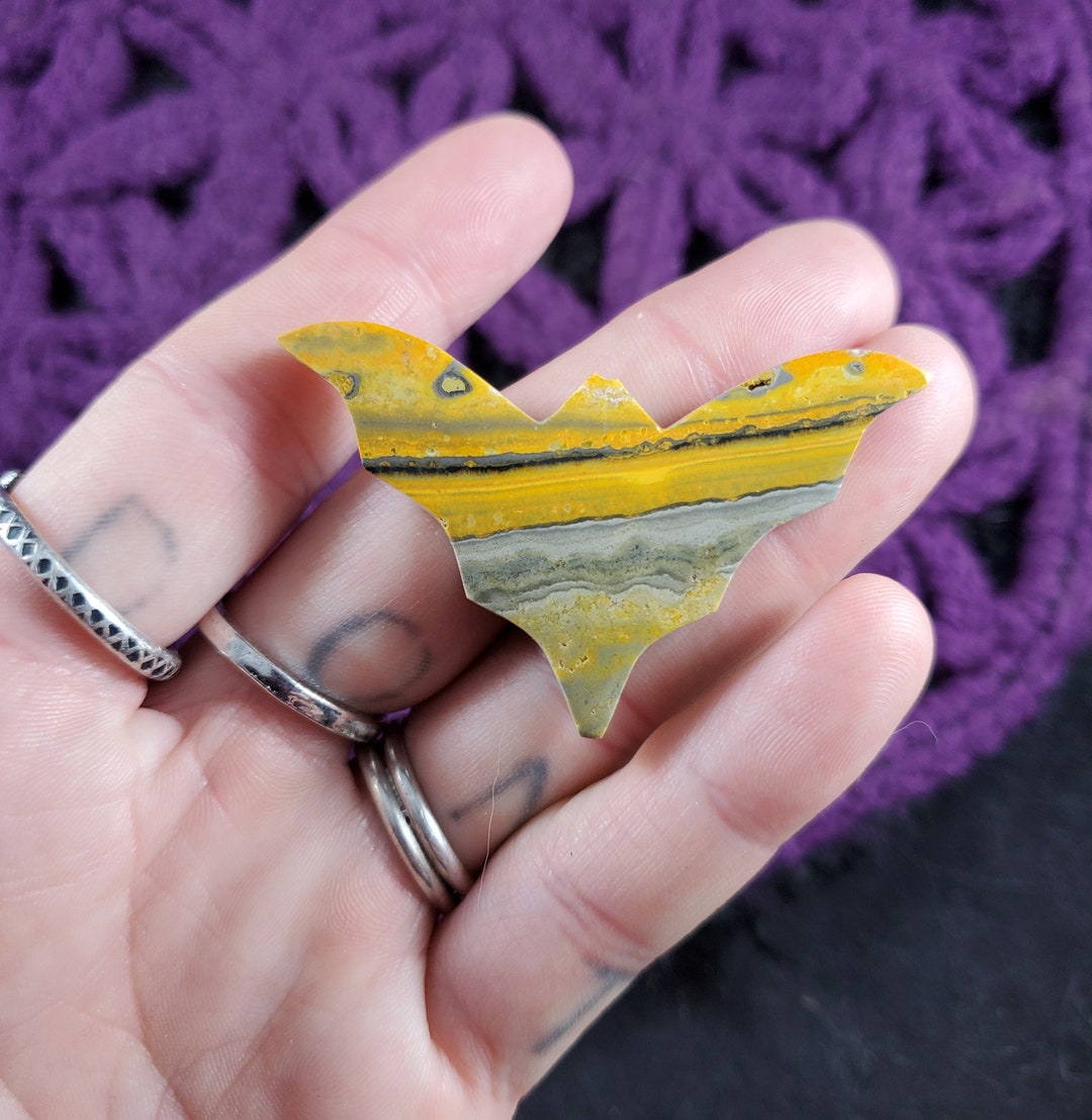 Bumblebee Jasper Bat Carving Crystals Magick Stones Moonchild Starseed ...