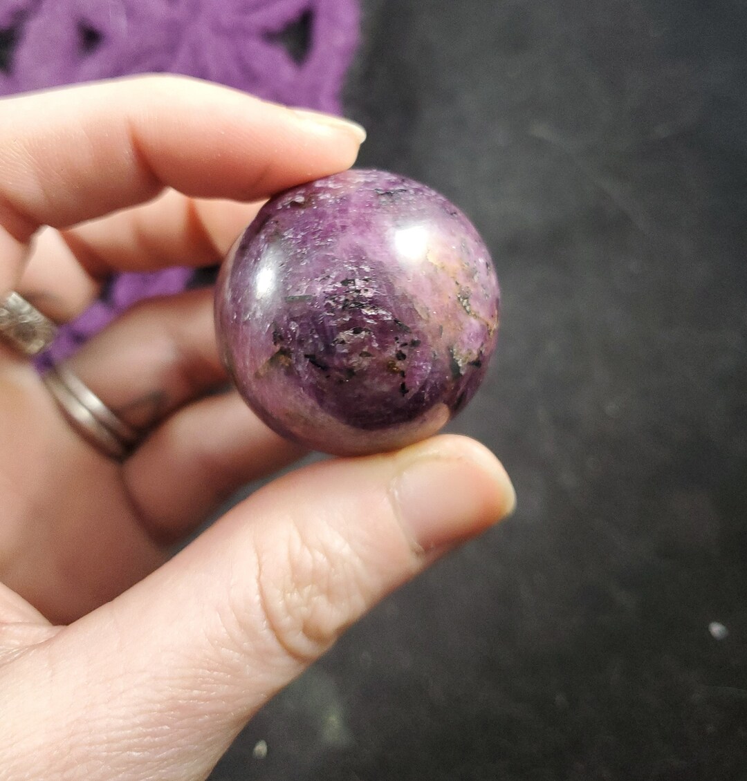 Star Ruby Sphere High Quality Stones Crystal 33mm Ball Polished Small ...