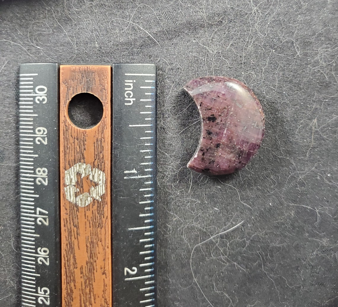 Star Ruby Polished Moon Crystals Stones Crystal Natural | Etsy