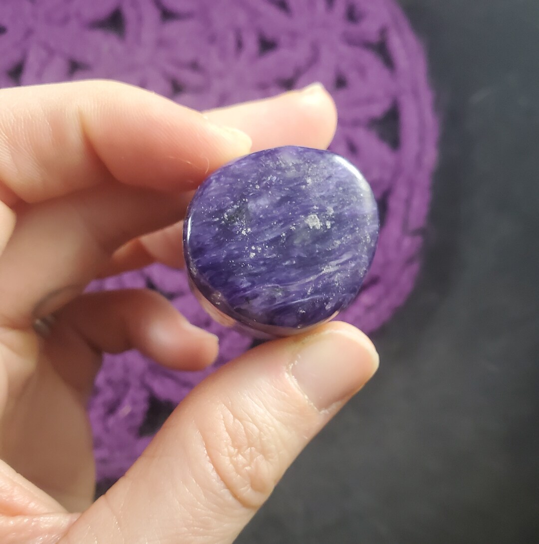 Charoite Freeform Cylinder Tumbled Stone Polished Crystal - Etsy