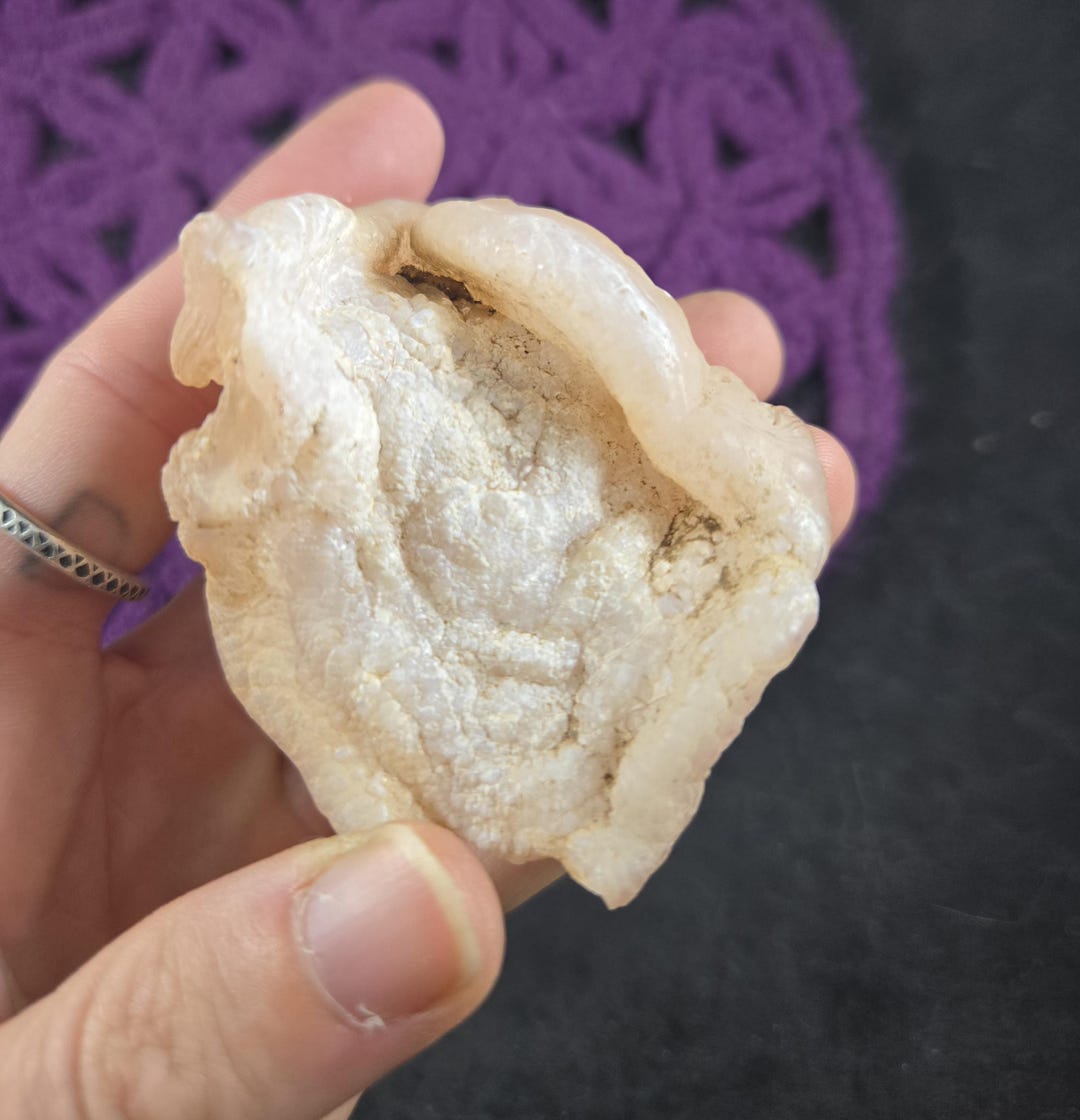 Pink Chalcedony Rough Stone Raw Botryoidal Crystal Light Pink Mexican ...