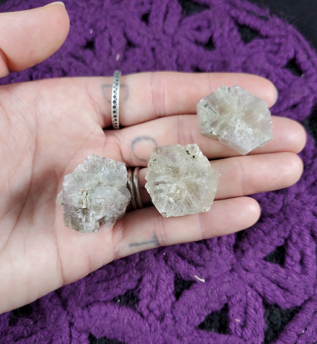3 Purple Spanish Aragonite Crystal Cluster Spain Stones Crystals Raw ...