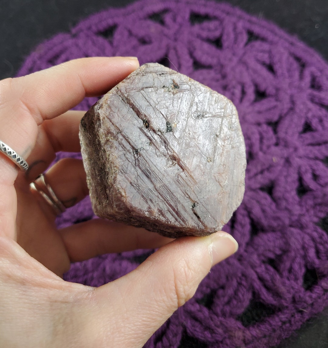 XL Record Keeper Ruby Raw Crystal Large Stones Crystals Rough Triangles ...