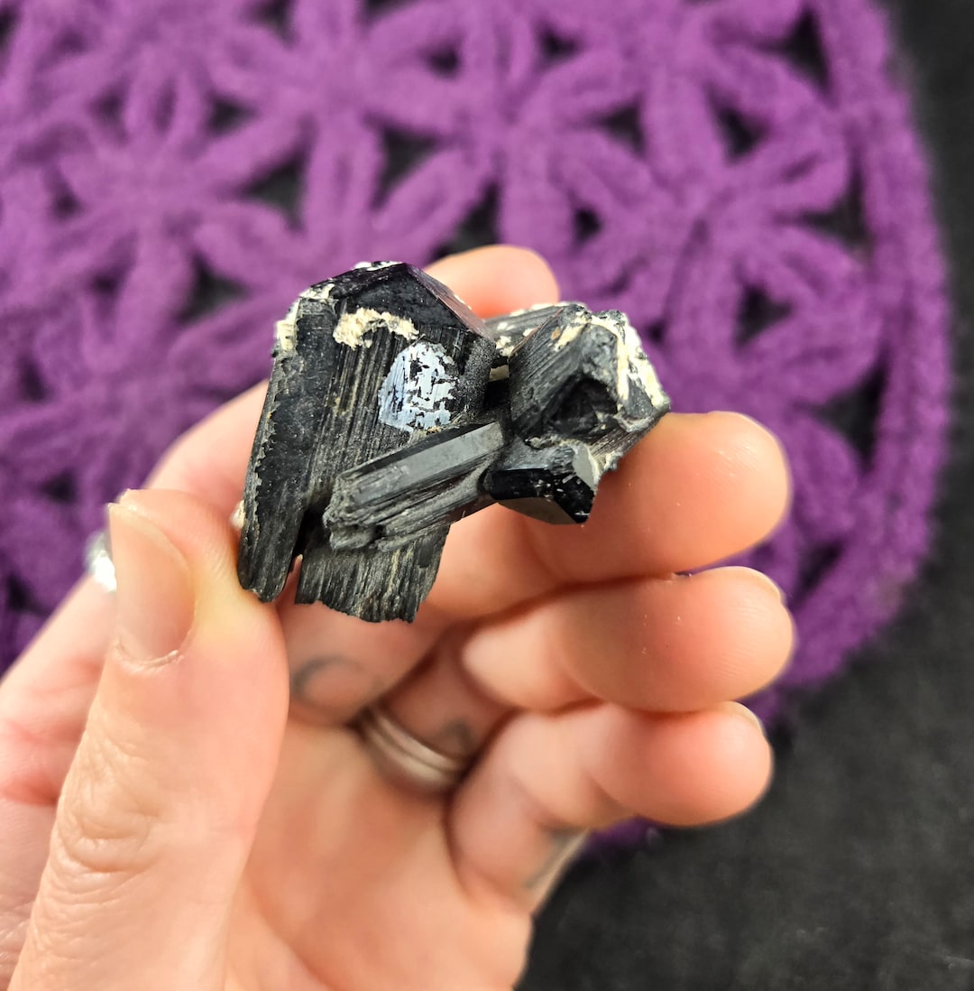 Black Tourmaline Namibia Terminated Crystal Stones Erongo Mountains ...