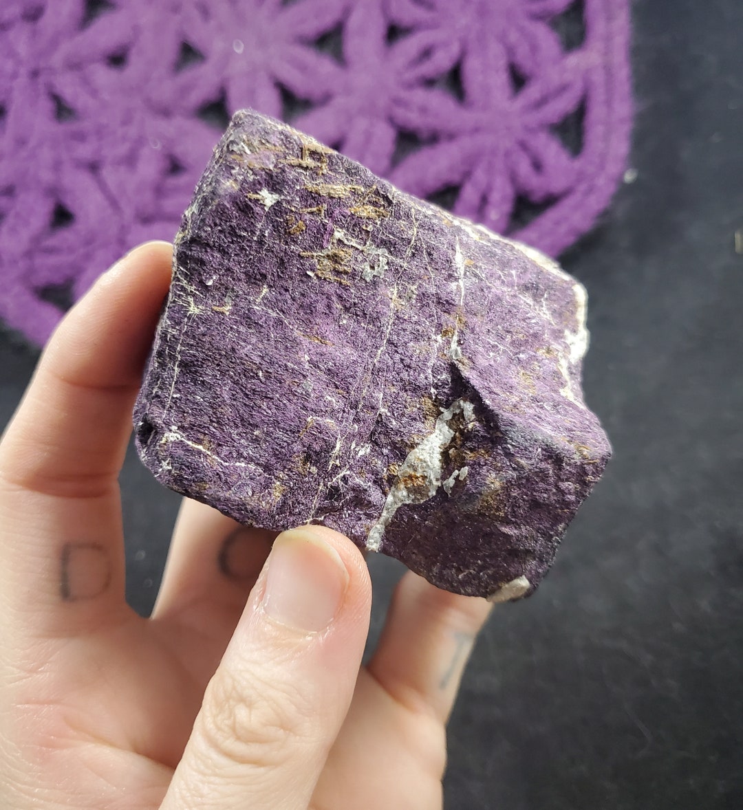 Heterosite Purpurite Raw Crystal Stones Natural Crystals Chunk Rough ...
