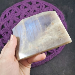 Moonstone Sunstone Large Slab High Quality Stones Crystal Polished Blue ...