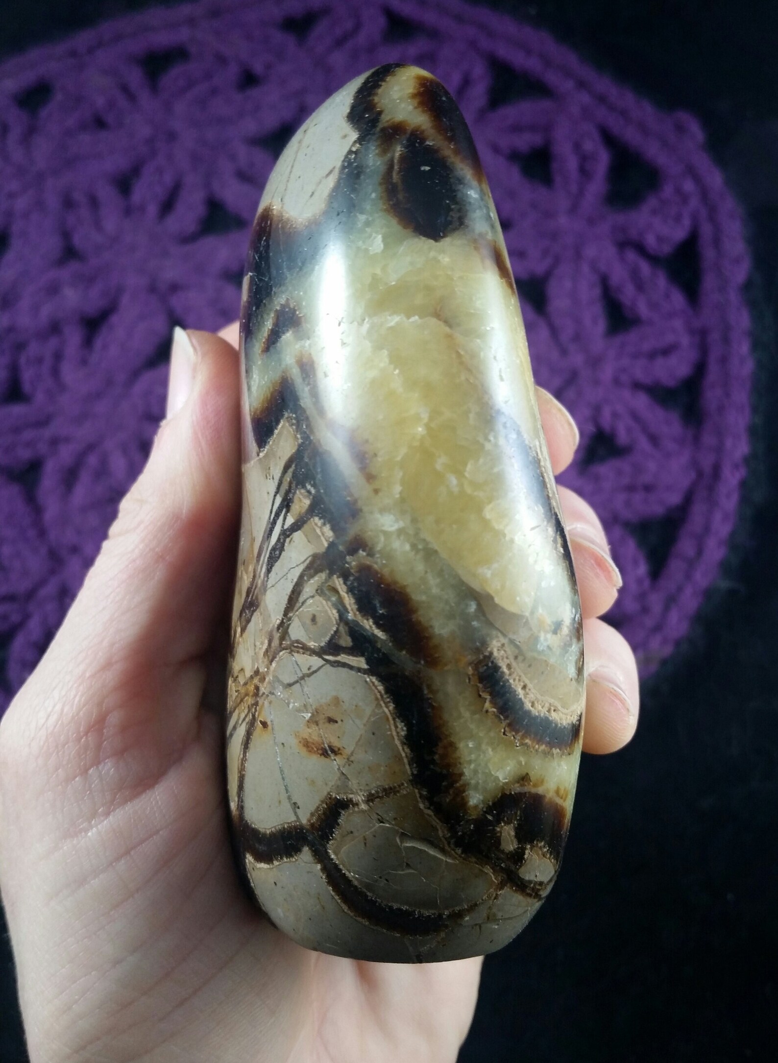Septarian Calcite Freeform Self Standing Polished Display - Etsy
