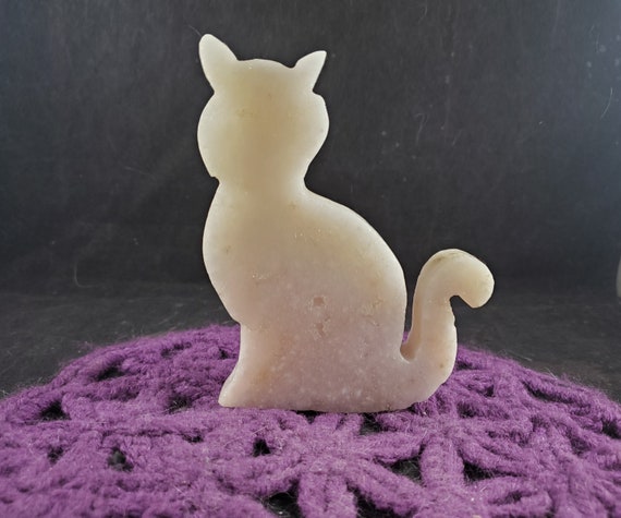 Pink Amethyst Polished Cat Carved Light Pink Grey Druzy Vugs - Etsy
