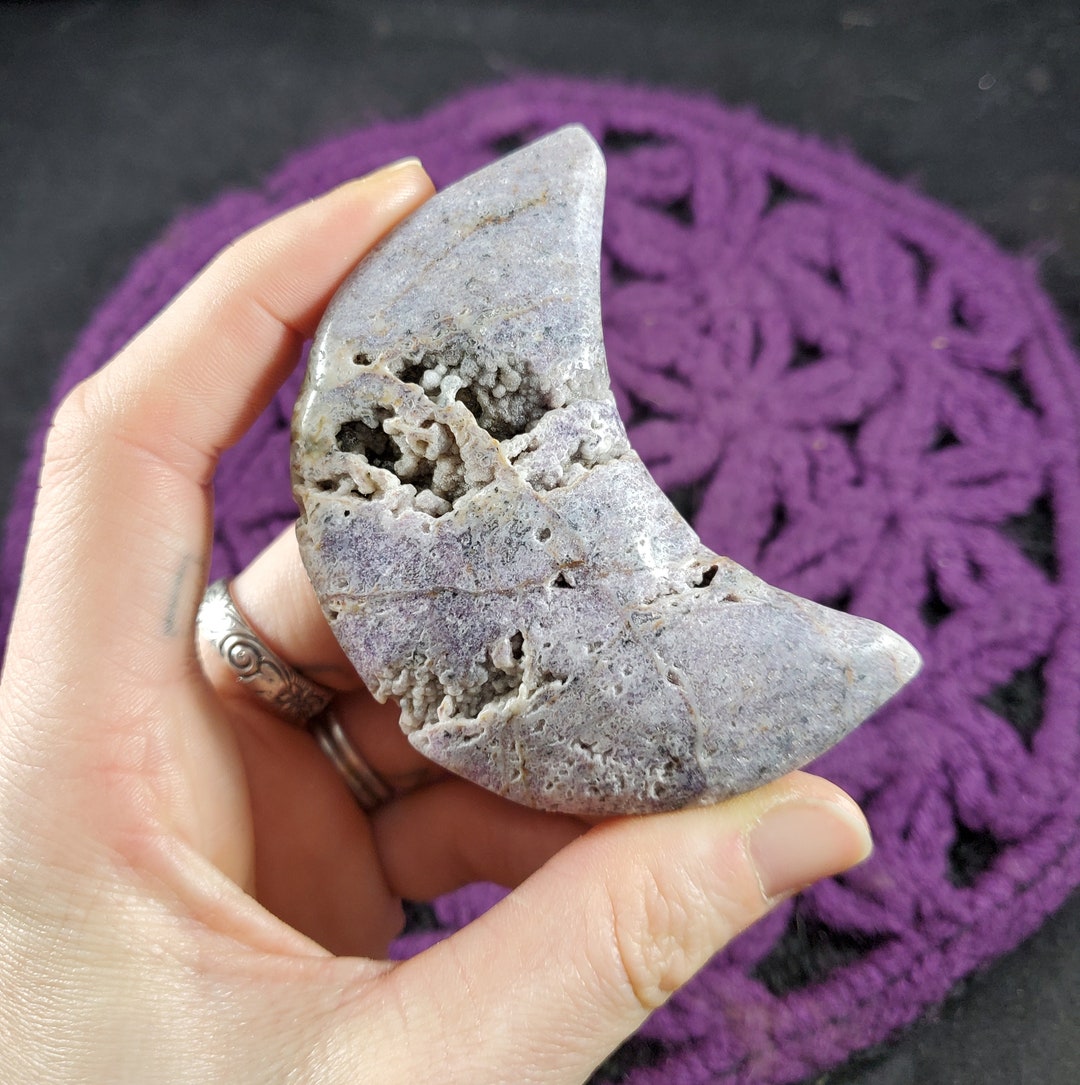 Sphalerite Crescent Moon Carving Crystals Magick Stones Starseed ...